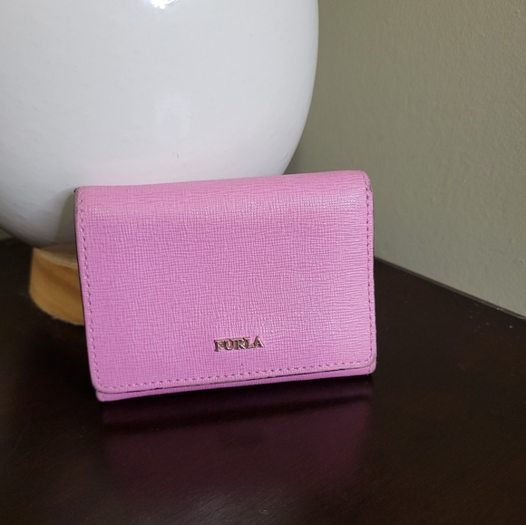 Furla | Bags | Furla Pink Bifold Wallet With Coin Pouch | Poshmark